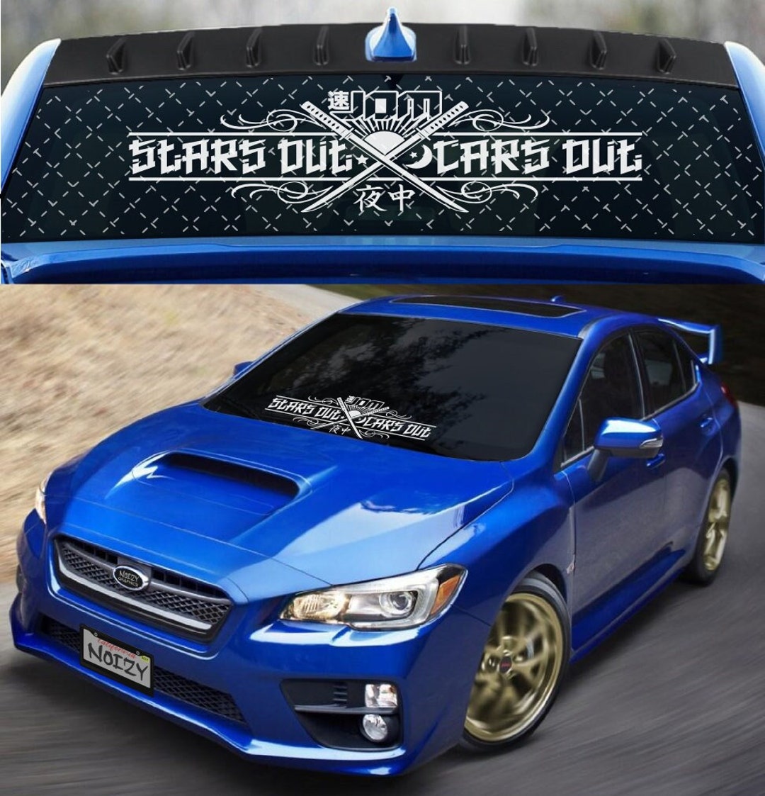RW-14 JDM Rear Window Car Decal Windshield Sticker Banner Rocker Side ...