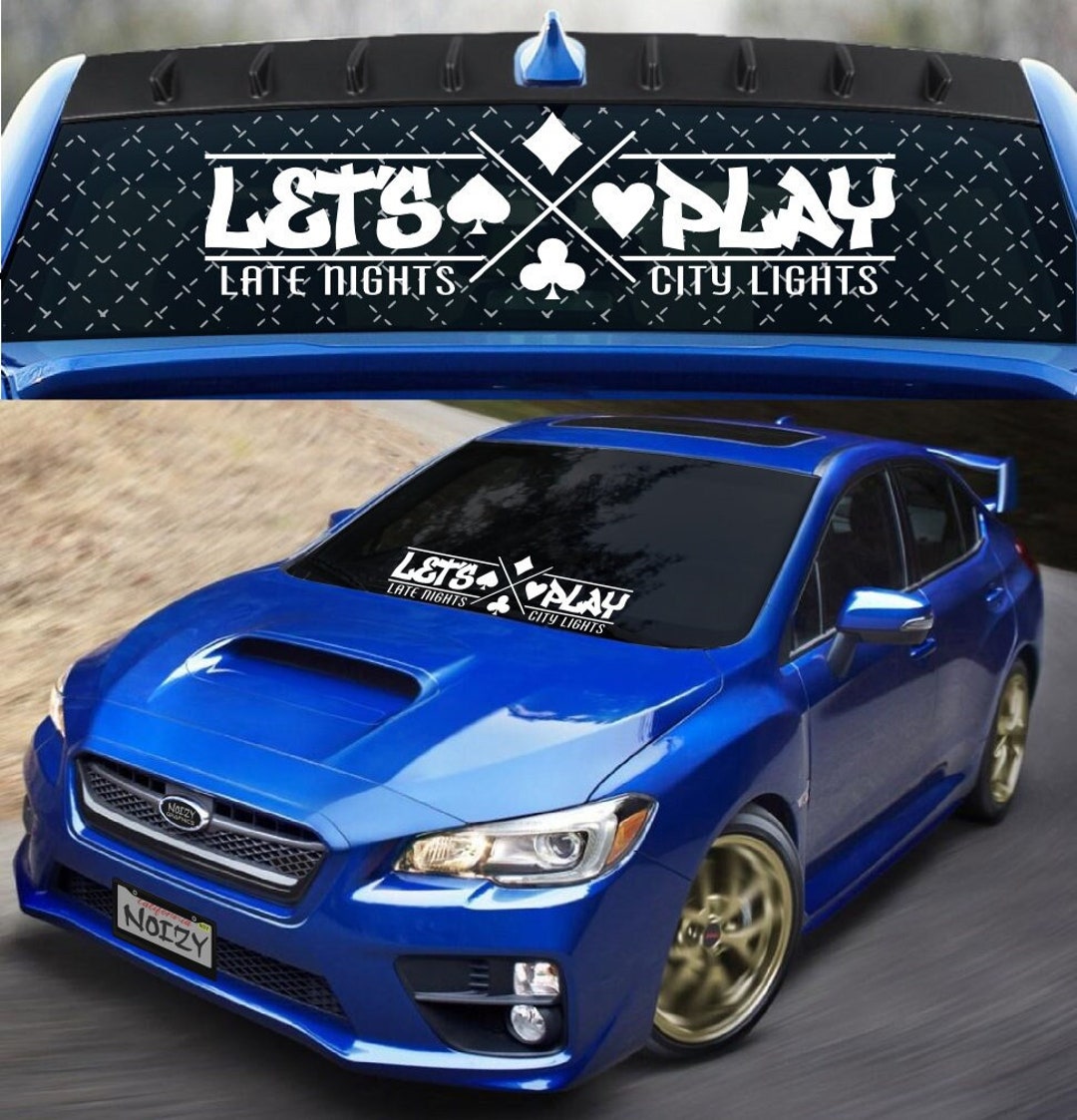 RW-77 JDM Rear Window Car Decal Windshield Sticker Banner Rocker Side ...