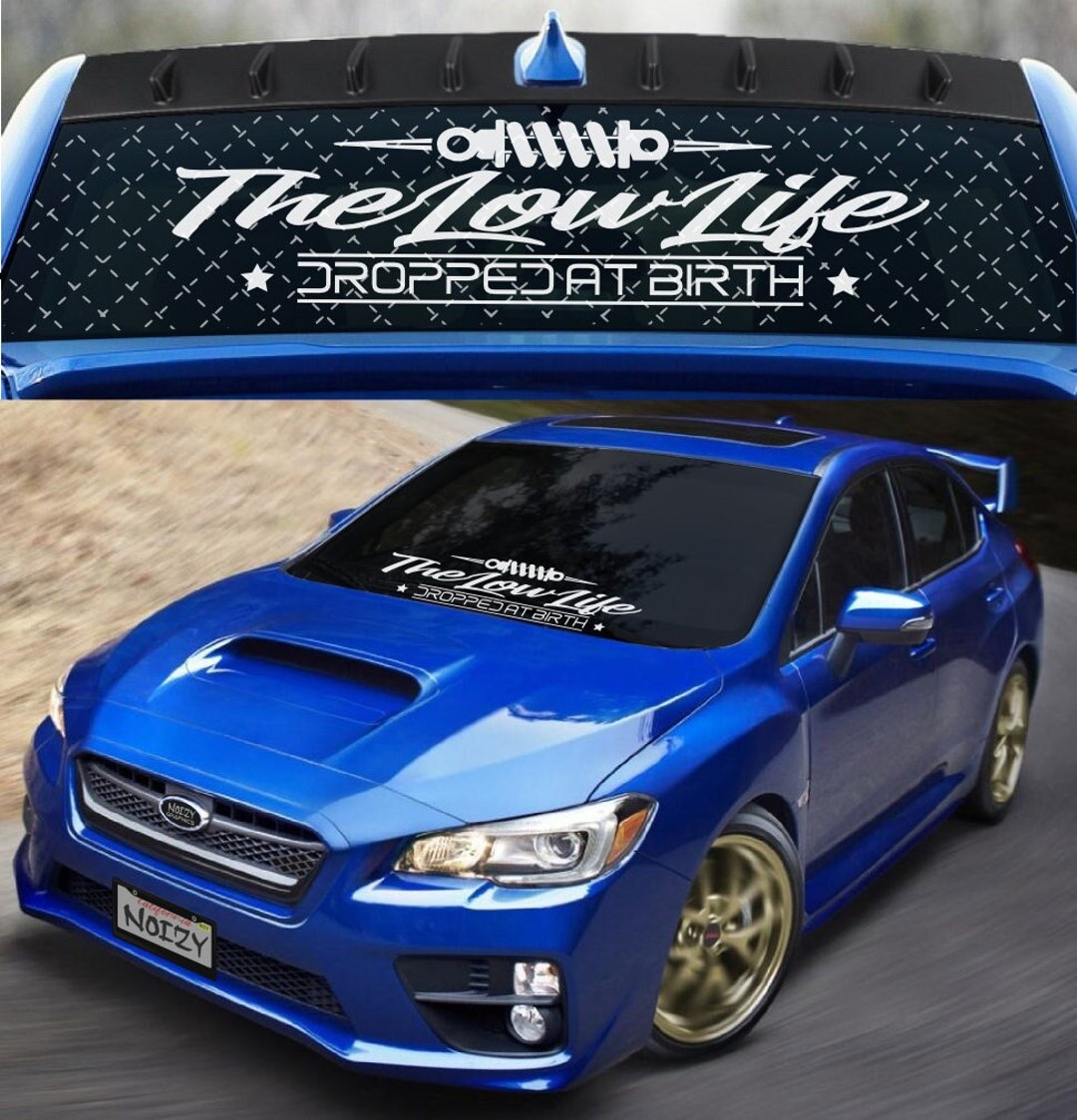 RW-34 JDM Rear Window Car Decal Windshield Sticker Banner Rocker Side ...