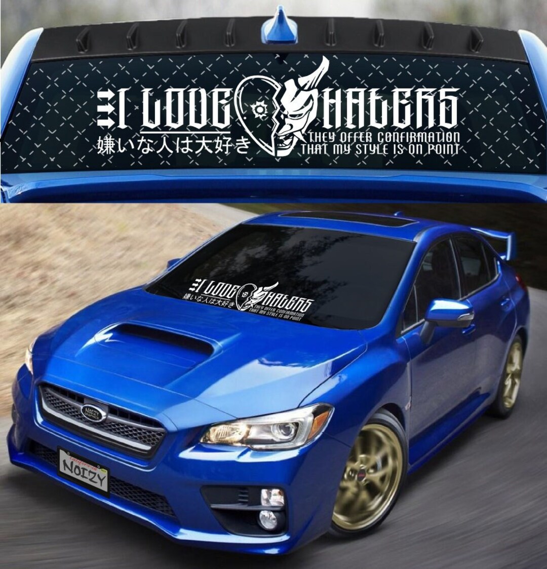 RW-74 JDM Rear Window Car Decal Windshield Sticker Banner Rocker Side ...