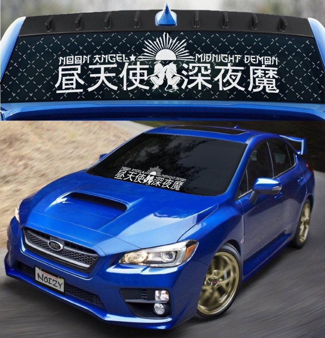 RW-25 JDM Rear Window Car Decal Windshield Sticker Banner Rocker Side ...