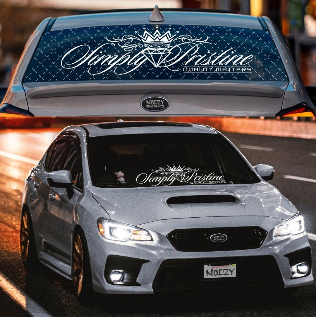 RW-73 JDM Rear Window Car Decal Windshield Sticker Banner Rocker Side ...