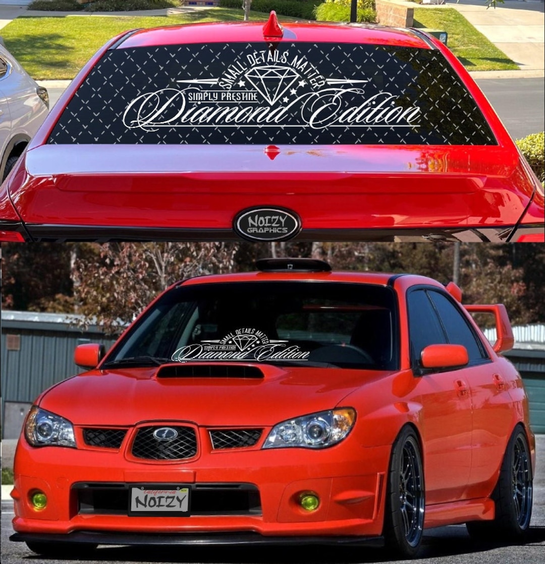 RW-76 JDM Rear Window Car Decal Windshield Sticker Banner Rocker Side ...