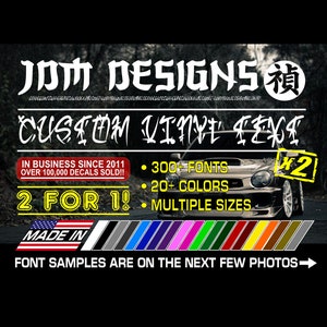 Japanese Lettering Windshield Banner - Etsy