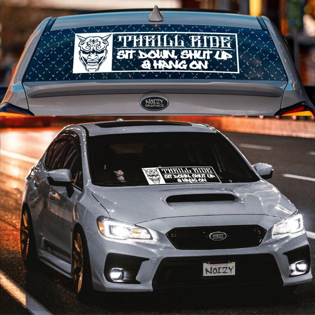 RW-56 JDM Rear Window Car Decal Windshield Sticker Banner Rocker Side ...
