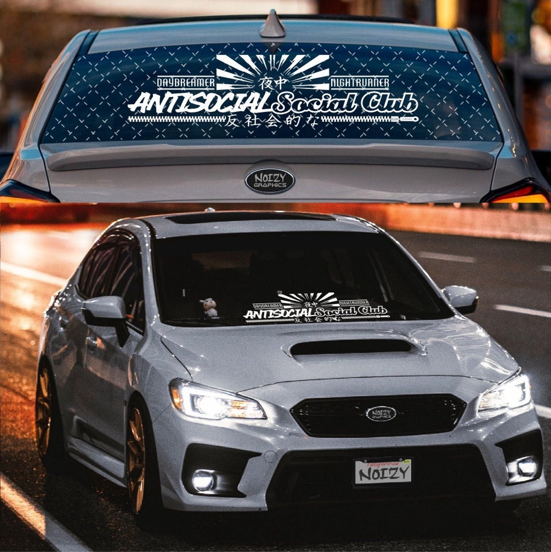 RW-1 JDM Rear Window Car Decal Windshield Sticker Banner - Etsy