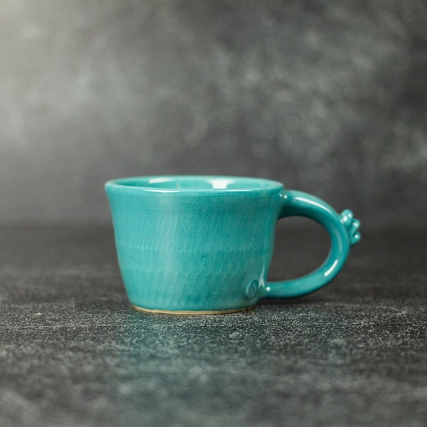 Turquoise Tea Cup - Etsy