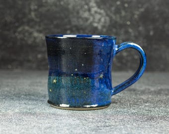 Ceramic Starry Night Galaxy Mug or With Cosmic Blues, Cup for Coffee ...