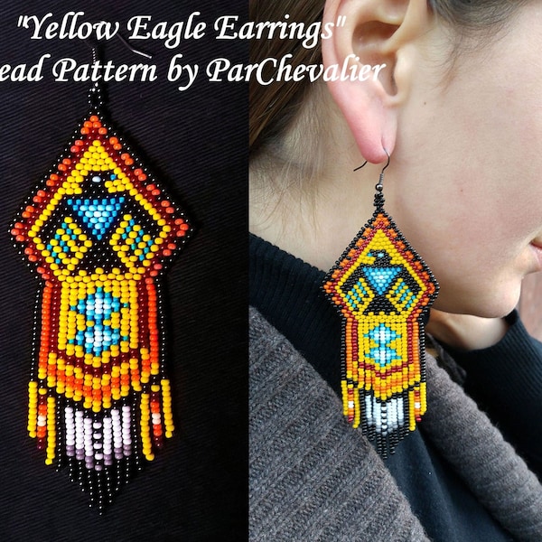 Beaded Earrings Native - Etsy
