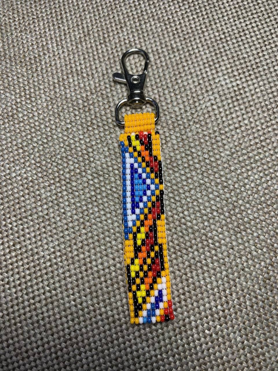Native America Inspired Bead Keychain Beaded Key Chain Indian | Etsy