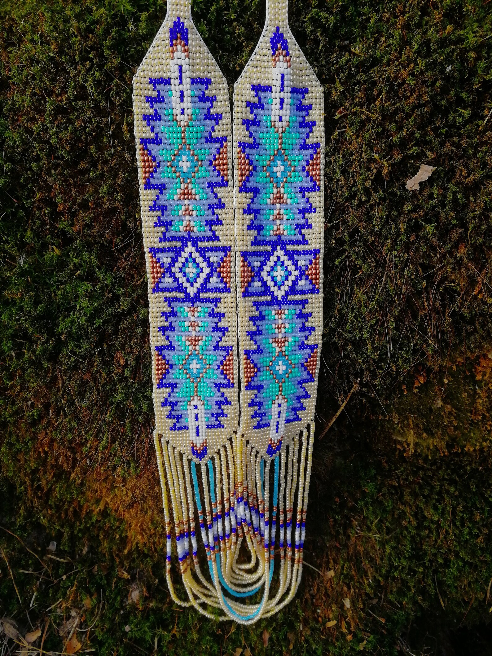 Cherokee Style Native American Bead Necklace Inspired Bead - Etsy