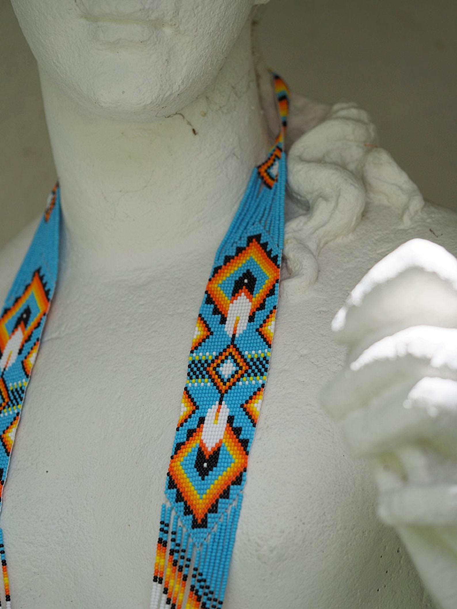 Cherokee Style Native American Bead Necklace Inspired Bead - Etsy