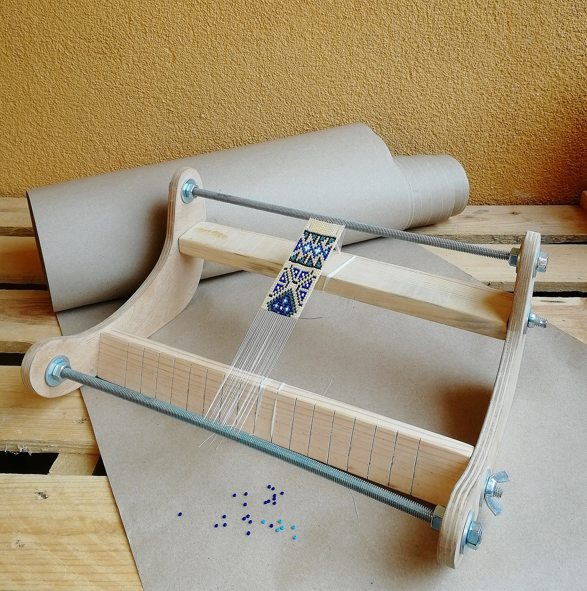 Professional Solid Wood Bead Weaving Frame, Bead Loom Wooden Frame ...