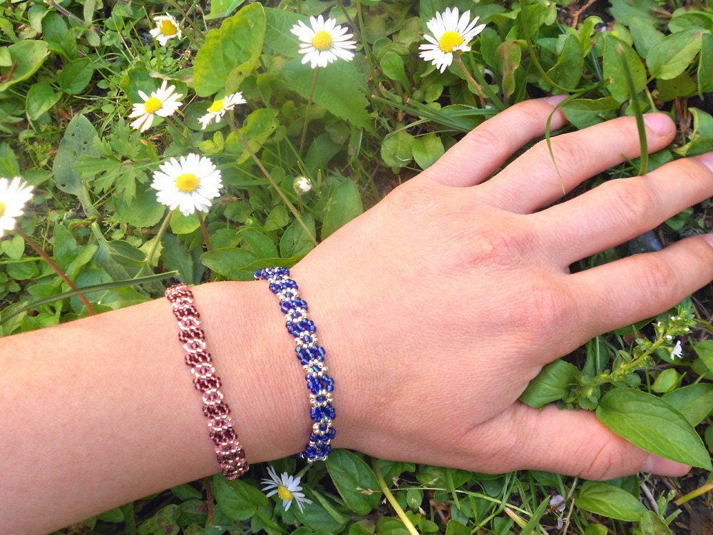 Colorful Flower-Power Beaded Daisy-Chain Anklets Thin Beaded | Etsy