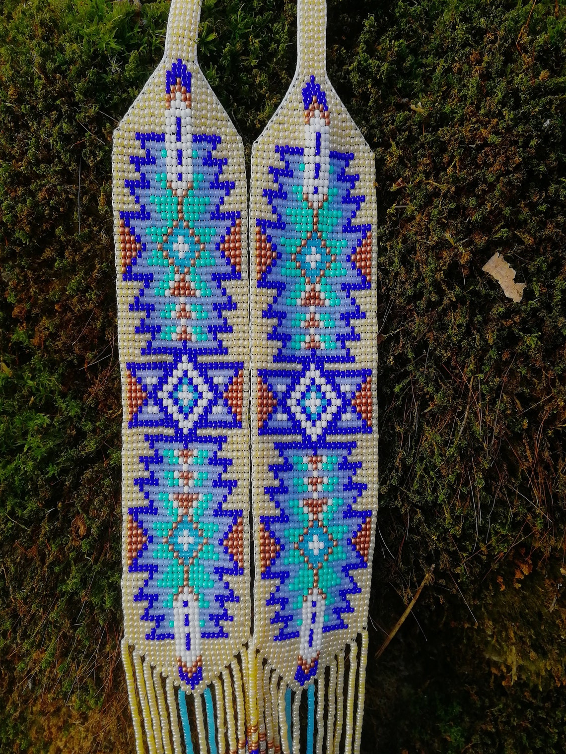 Cherokee Style Native American Bead Necklace Inspired Bead - Etsy