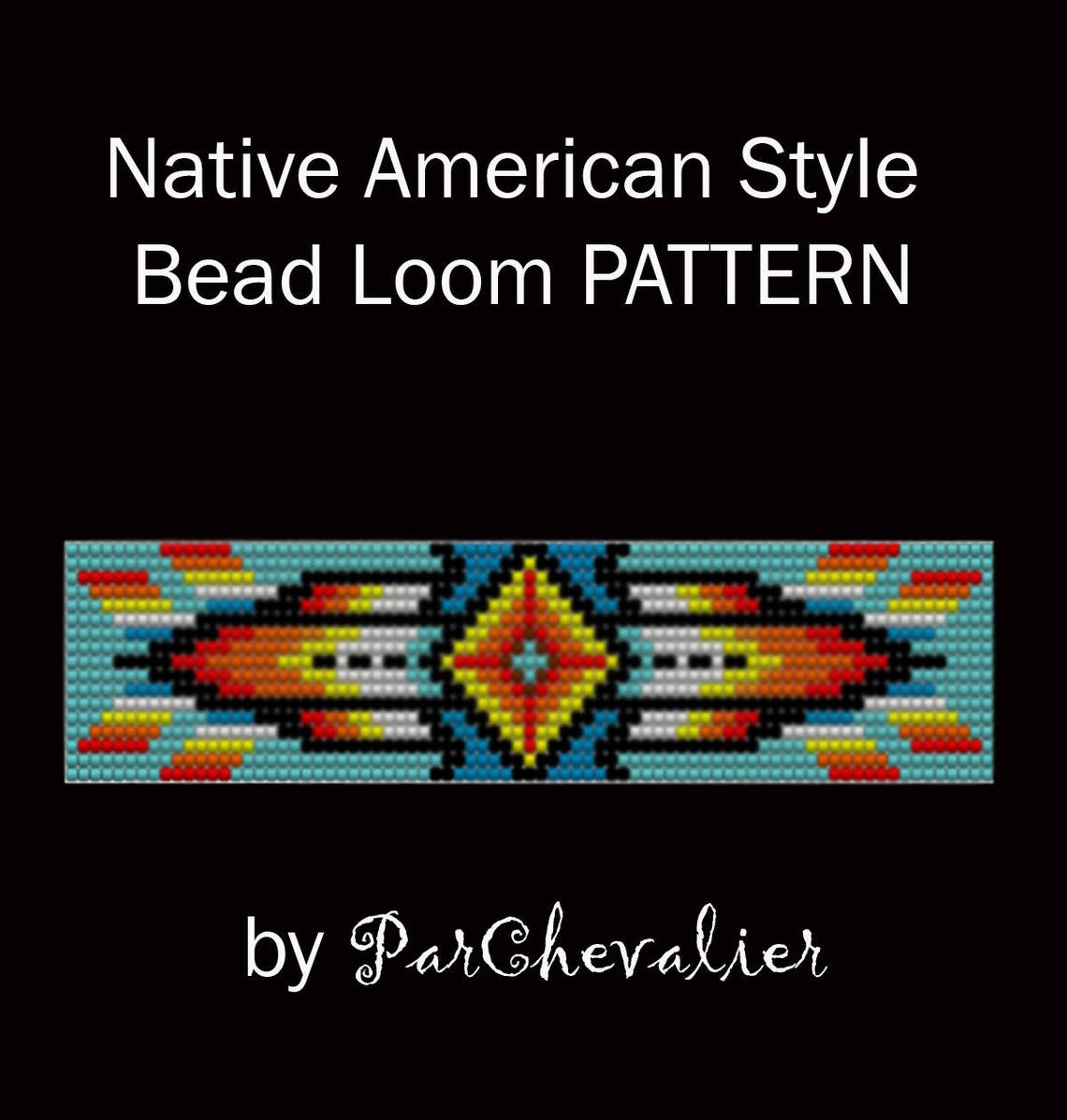 Native America Style Bead Loom Pattern, Loom Bead Bracelet Pattern ...