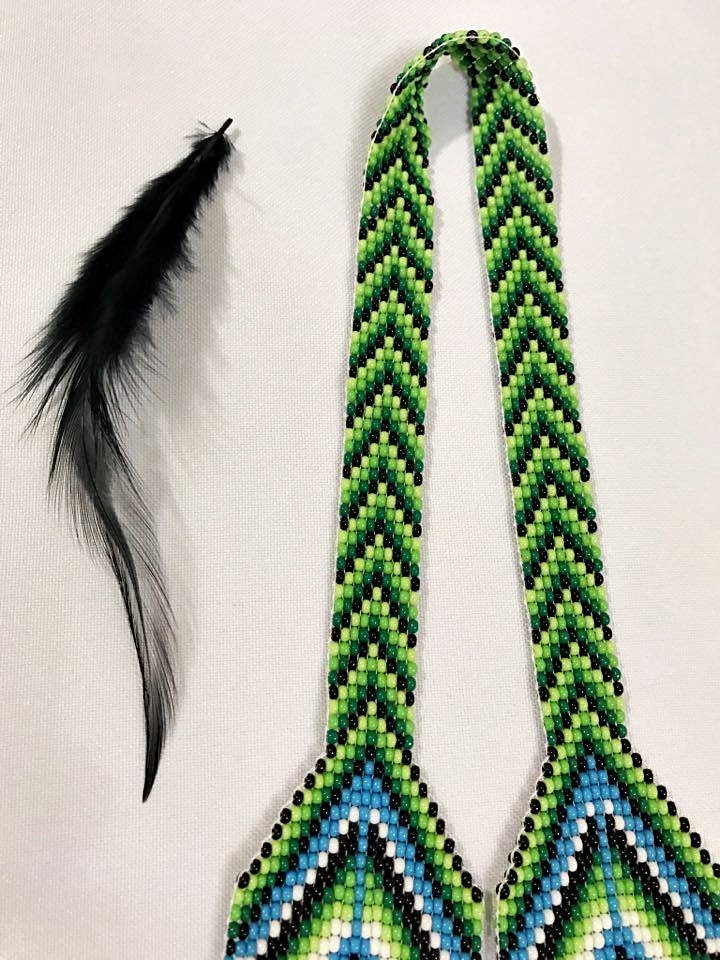 Wide Woods Bead Necklace Bead Loom Necklace Loom Bead - Etsy