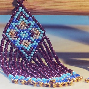 North Star Native America Inspired Beaded Earrings, Native America ...