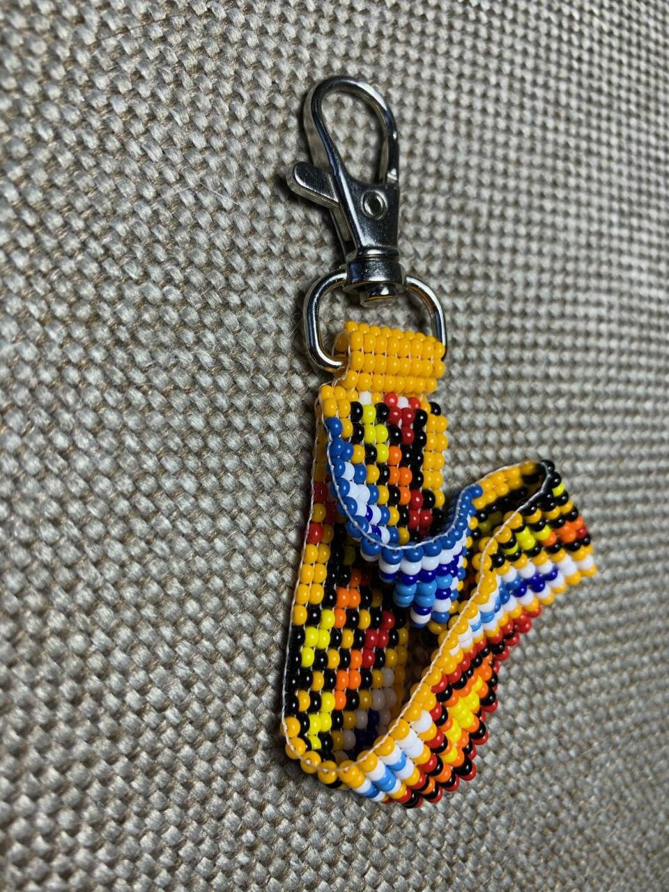 Native America Inspired Bead Keychain Beaded Key Chain Indian | Etsy