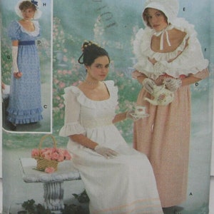 Regency Dress Bridgerton Sewing Pattern Simplicity 9225 Retro Costume ...