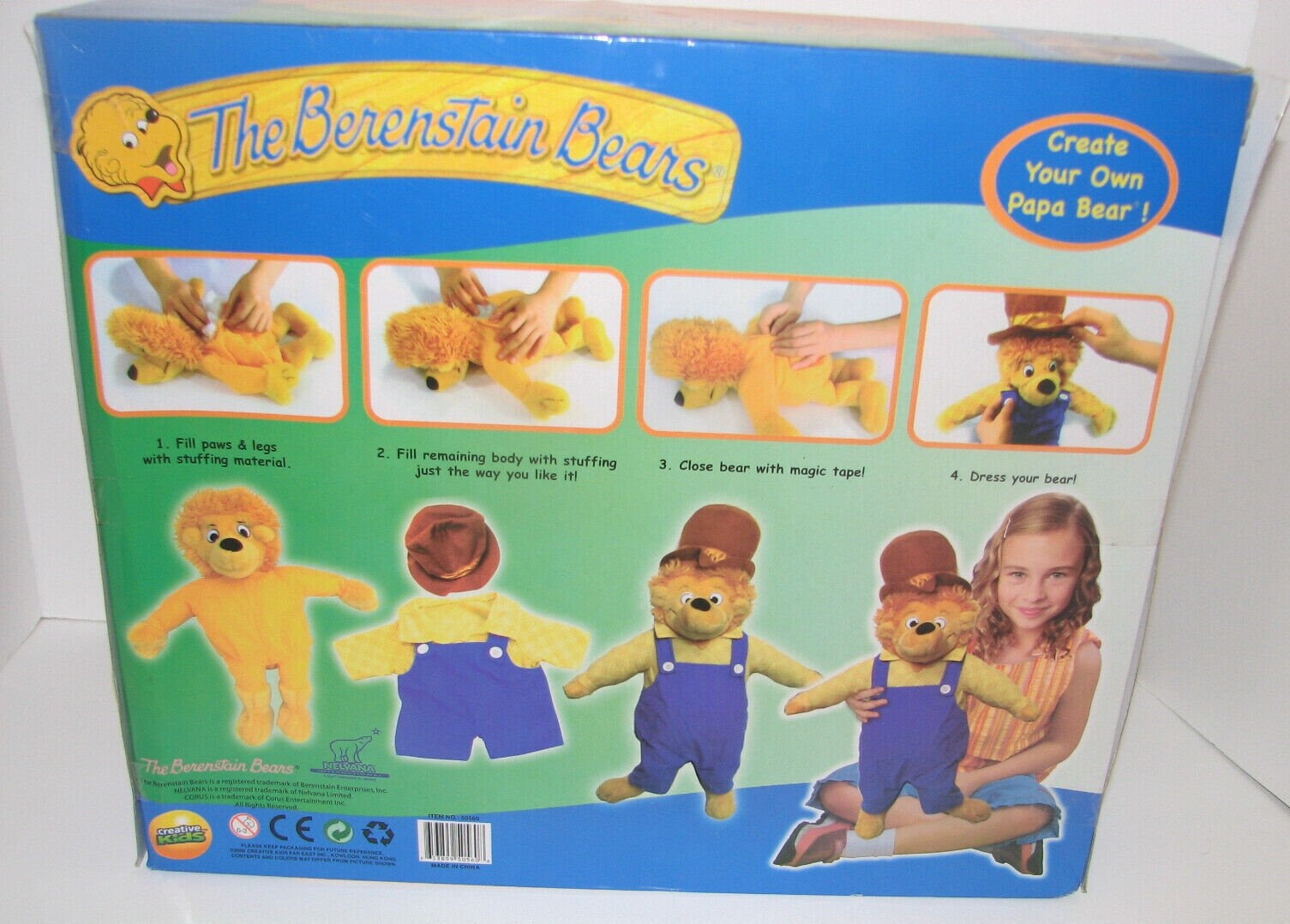 The Berenstain Bears Create Your Own Papa Bear Stuffed Animal Kit - Etsy