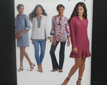 Simplicity D0896 / 8552 Women's Mini-dress or Tunic Pattern, Size 6-14 ...