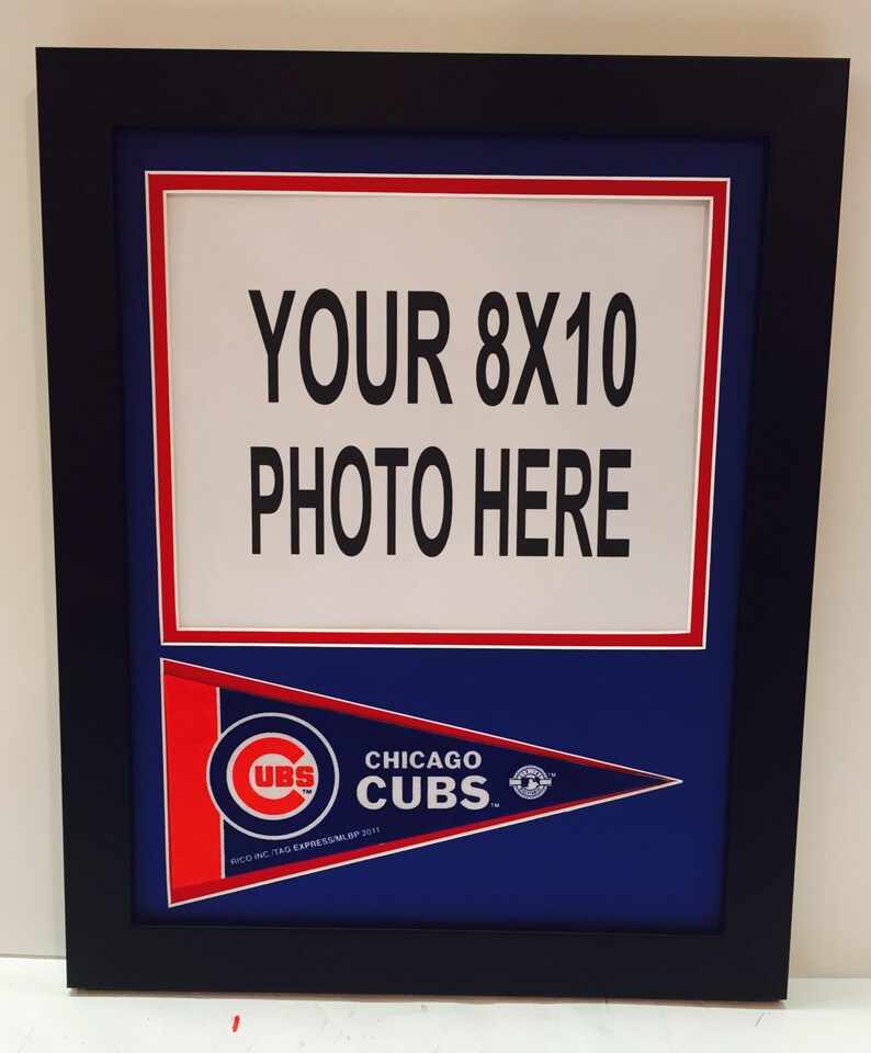 Chicago Cubs Picture Frame W/ Mini Pennant. Fits Horizontal - Etsy