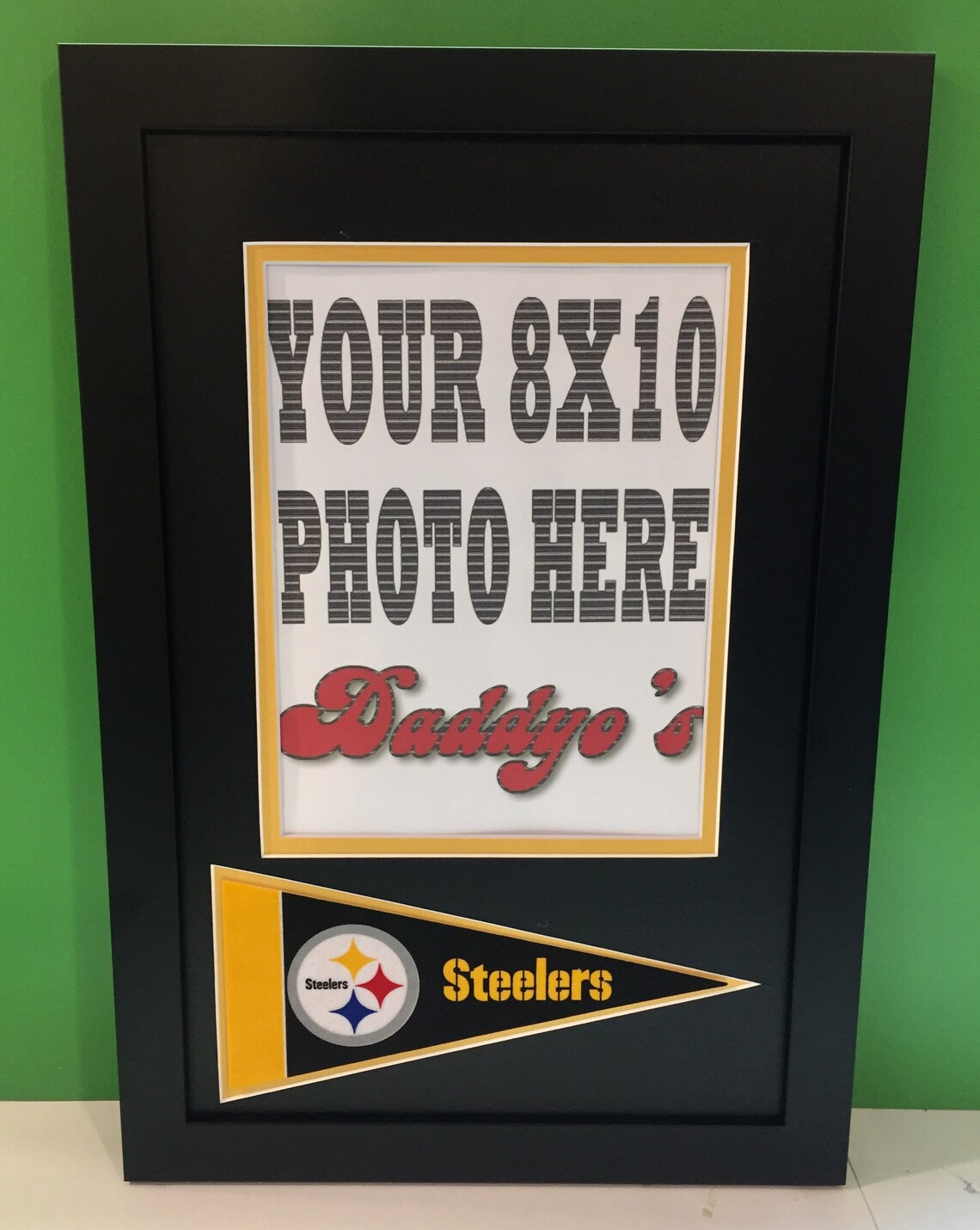Pittsburgh Steelers Custom Picture Frame W/ Mini Pennant 8x10 | Etsy