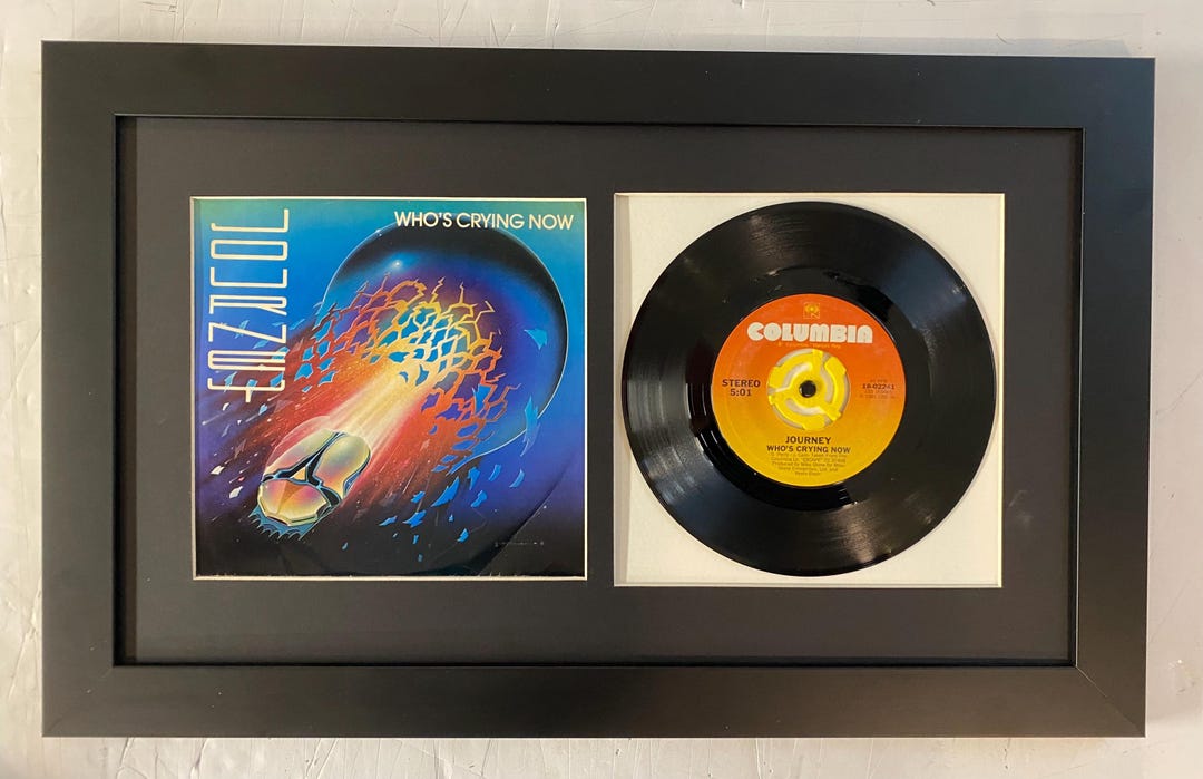 Journey Who’s Crying Now Framed 45 Record - Etsy