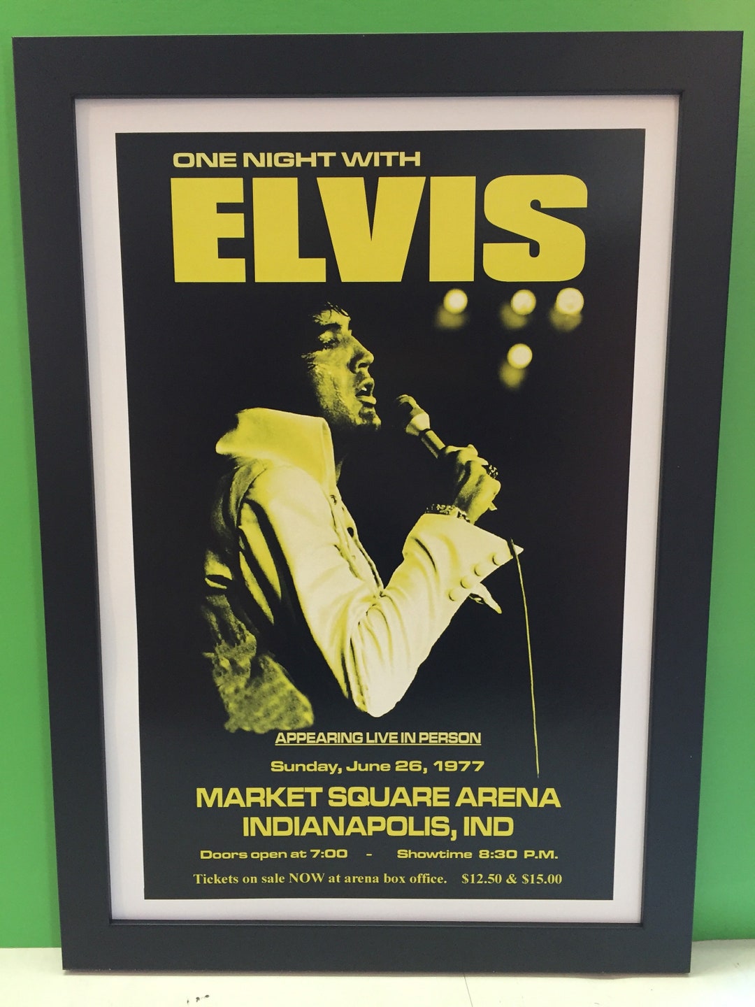 Elvis Presley Framed Final Concert Poster 1977 - Etsy