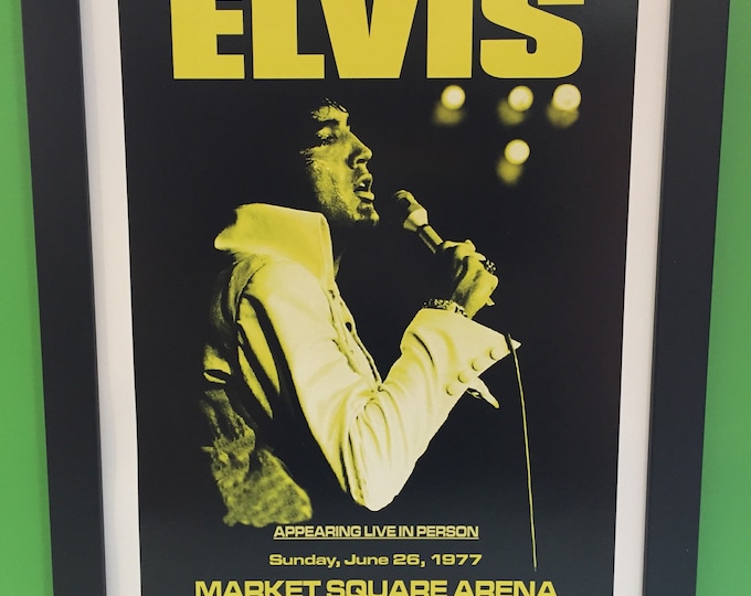 Elvis Presley Framed Final Concert Poster 1977 - Etsy