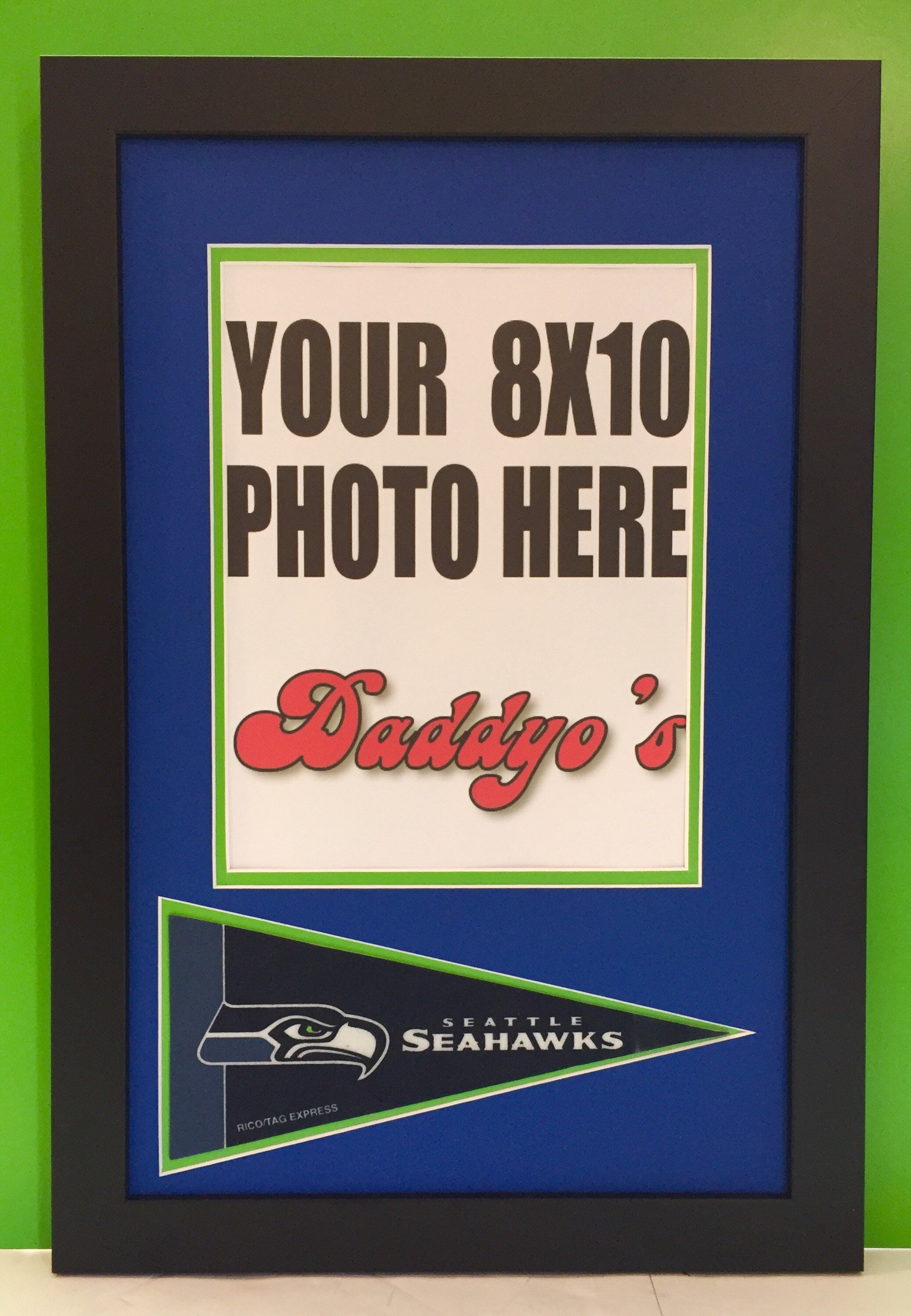 Seattle Seahawks Custom Picture Frame W/ Mini Pennant Fits | Etsy New ...