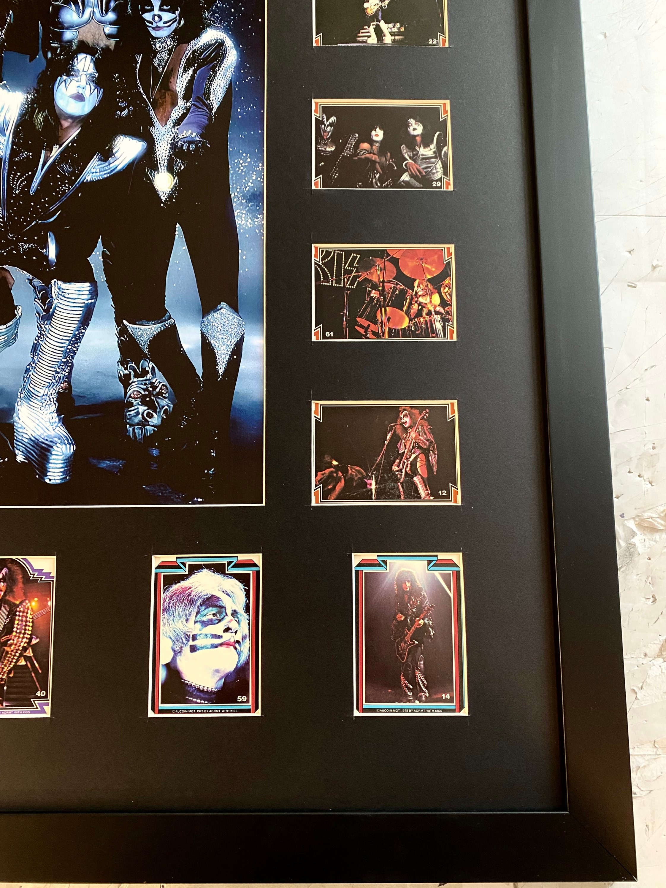 Kiss Mini Poster Framed With 20 Vintage Kiss Trading Cards - Etsy
