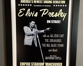 Vintage 1972 Elvis Presley Poster the King Rock & Roll - Etsy