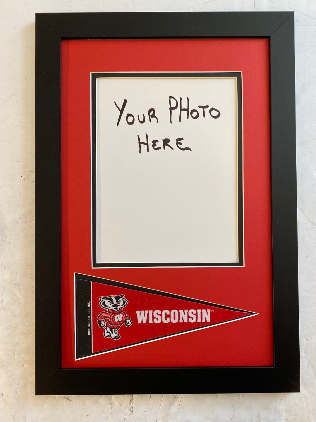 Wisconsin Badgers Custom Picture Frame. Displays Your 8x10 Photo. - Etsy