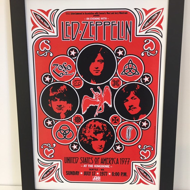 Led Zeppelin Concert Poster - Etsy