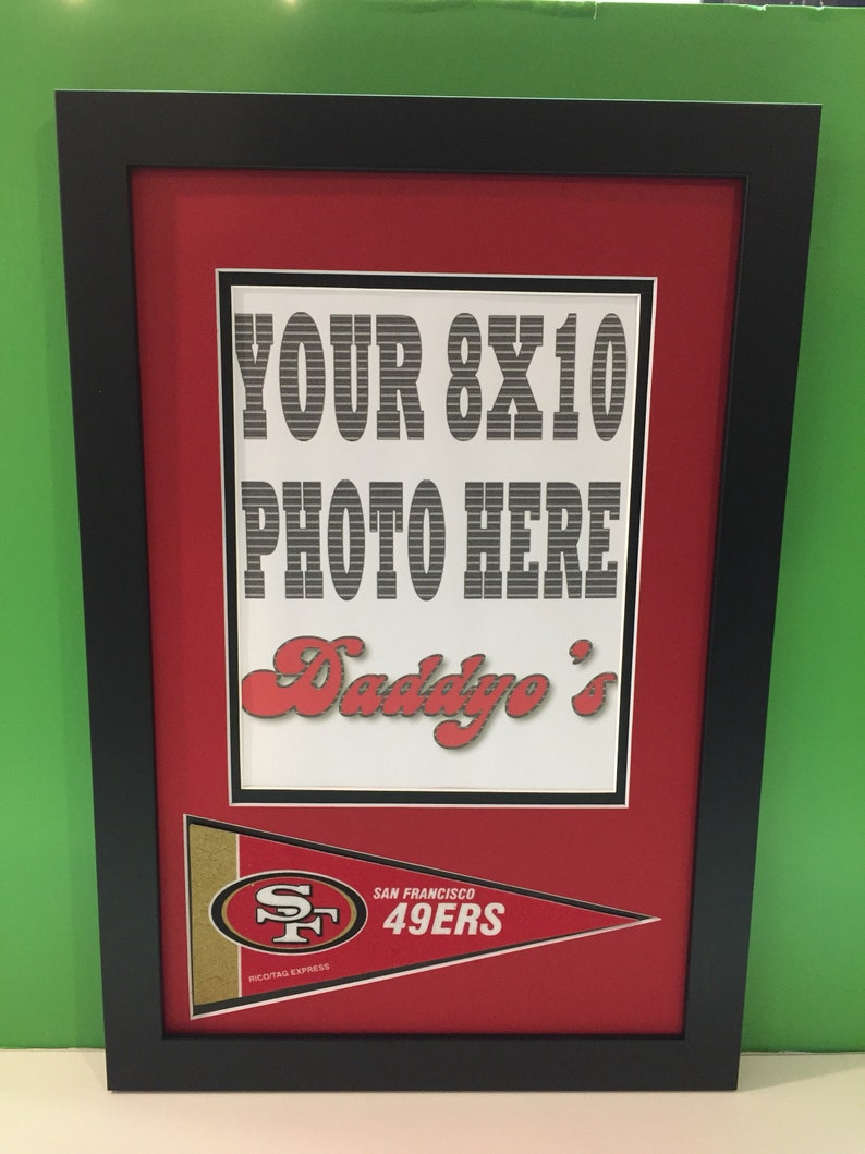 San Francisco 49ers Custom Picture Frame W/ Mini Pennant 8x10 - Etsy