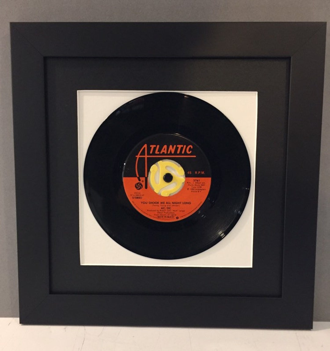 45 RPM Vinyl Record Frame. Displays 7” Record. Easy to Switch Out - Etsy