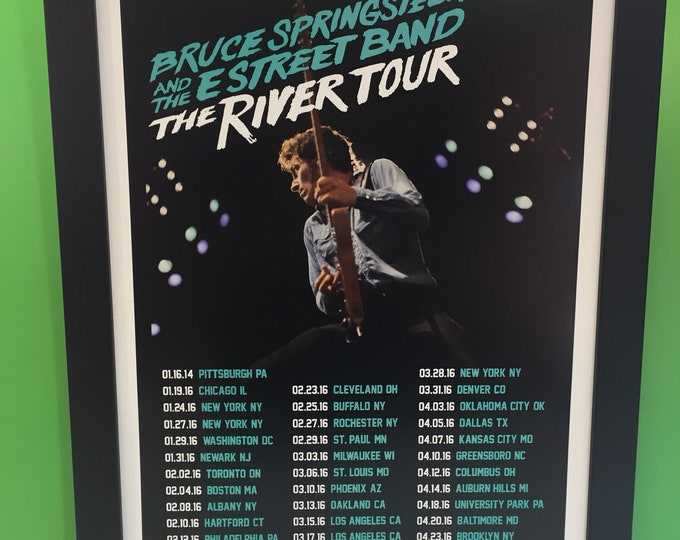 Bruce Springsteen the River Tour Framed Poster 13x19 - Etsy