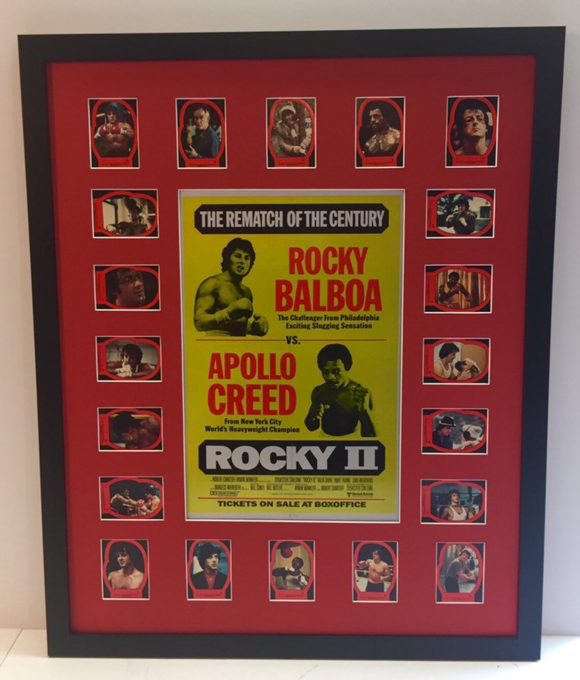 Rocky II Framed Movie Foght Poster Boardered With 20 Original - Etsy