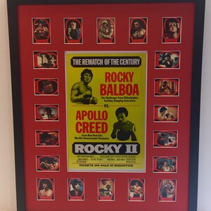 Rocky II Framed Movie Foght Poster Boardered With 20 Original 1970s ...
