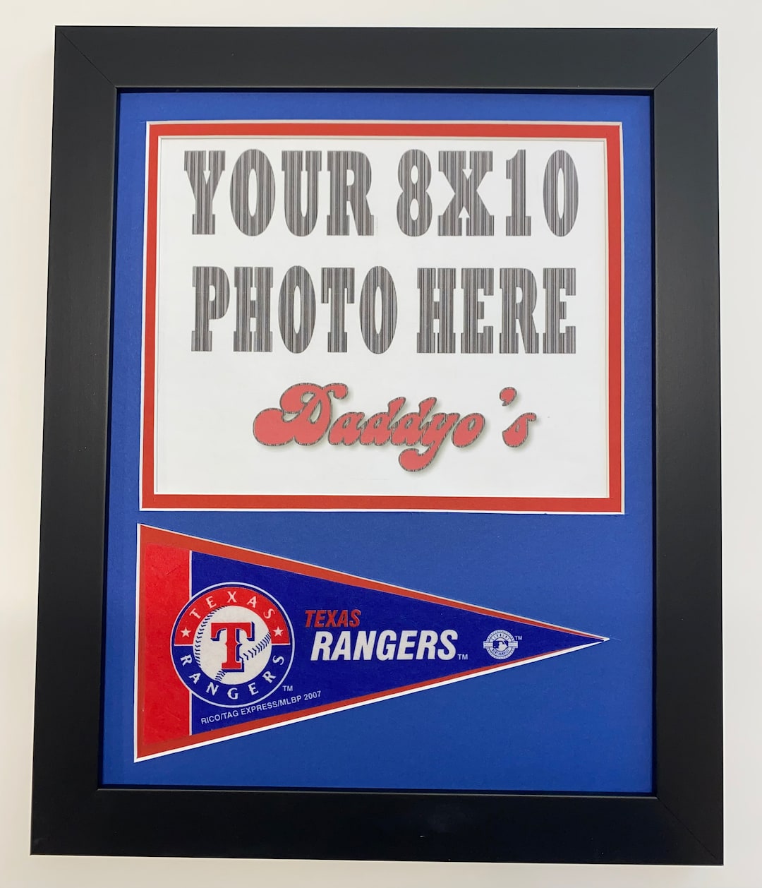 Texas Rangers Custom Picture Frame. Displays 8x10 Photo. 2023 World ...