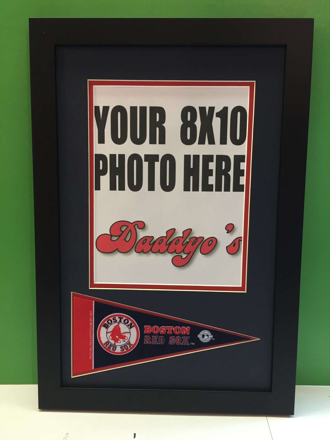 Boston Red Sox Custom Picture Frame W/ Mini Pennant Fits | Etsy