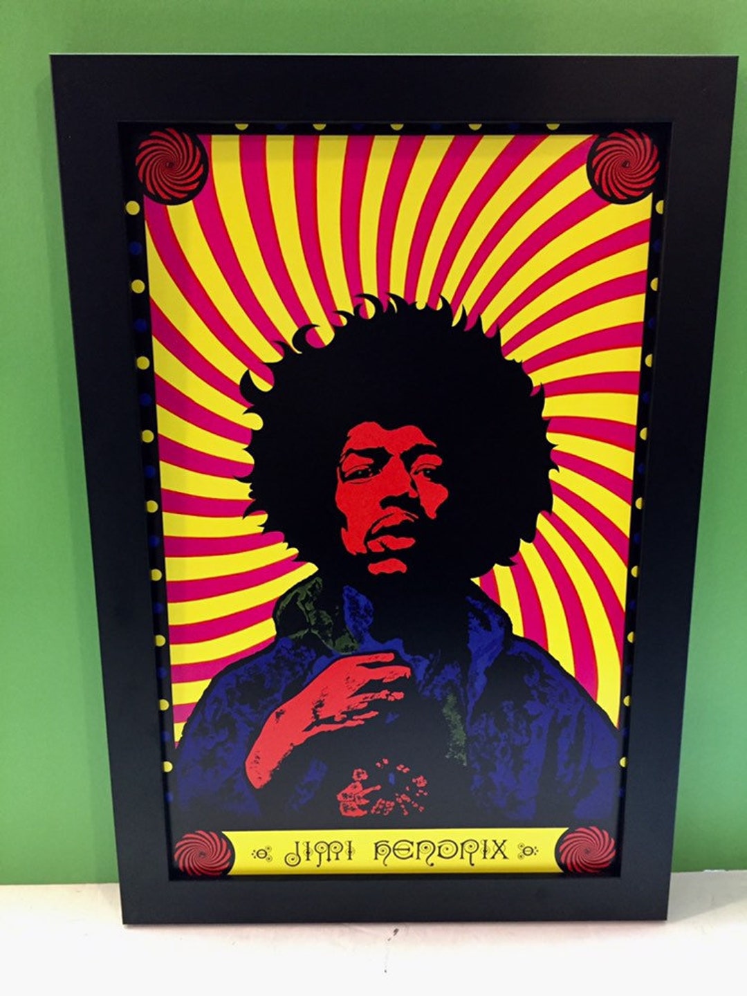 Jimi Hendrix Framed Poster - Etsy
