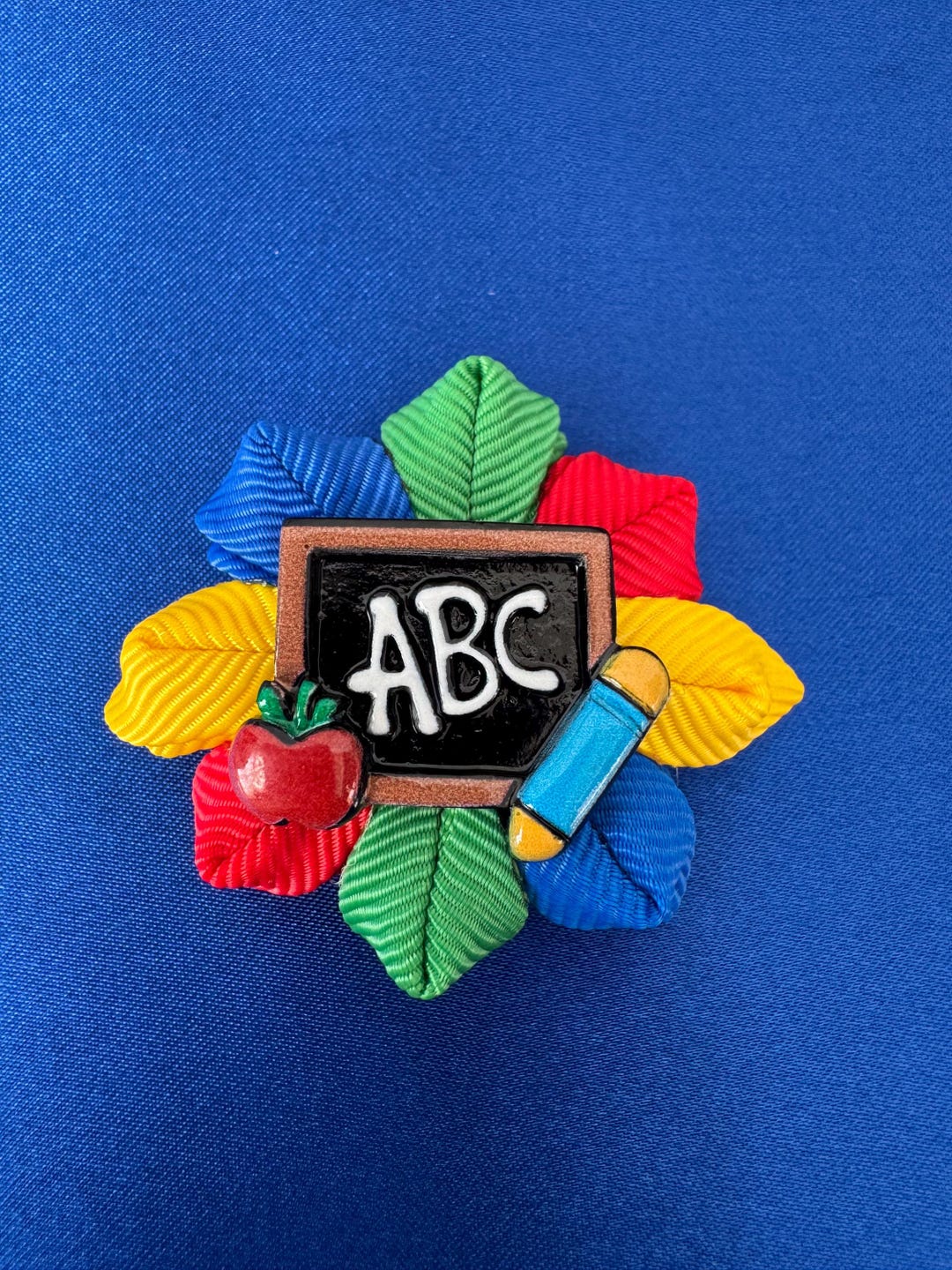 Set of 2 Back to School Hair Clips - Abcs, Hair Accessories, School ...