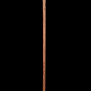 1 In. Hickory Hiking Staff With Leather Handle and Wrist Strap. 40 In ...