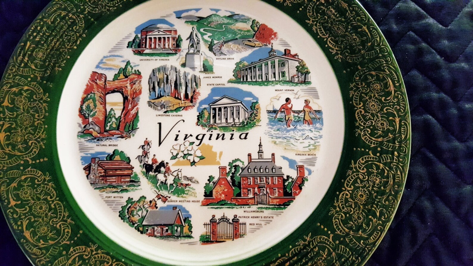 Vintage Historical Landmark Virginia State Plate - Etsy