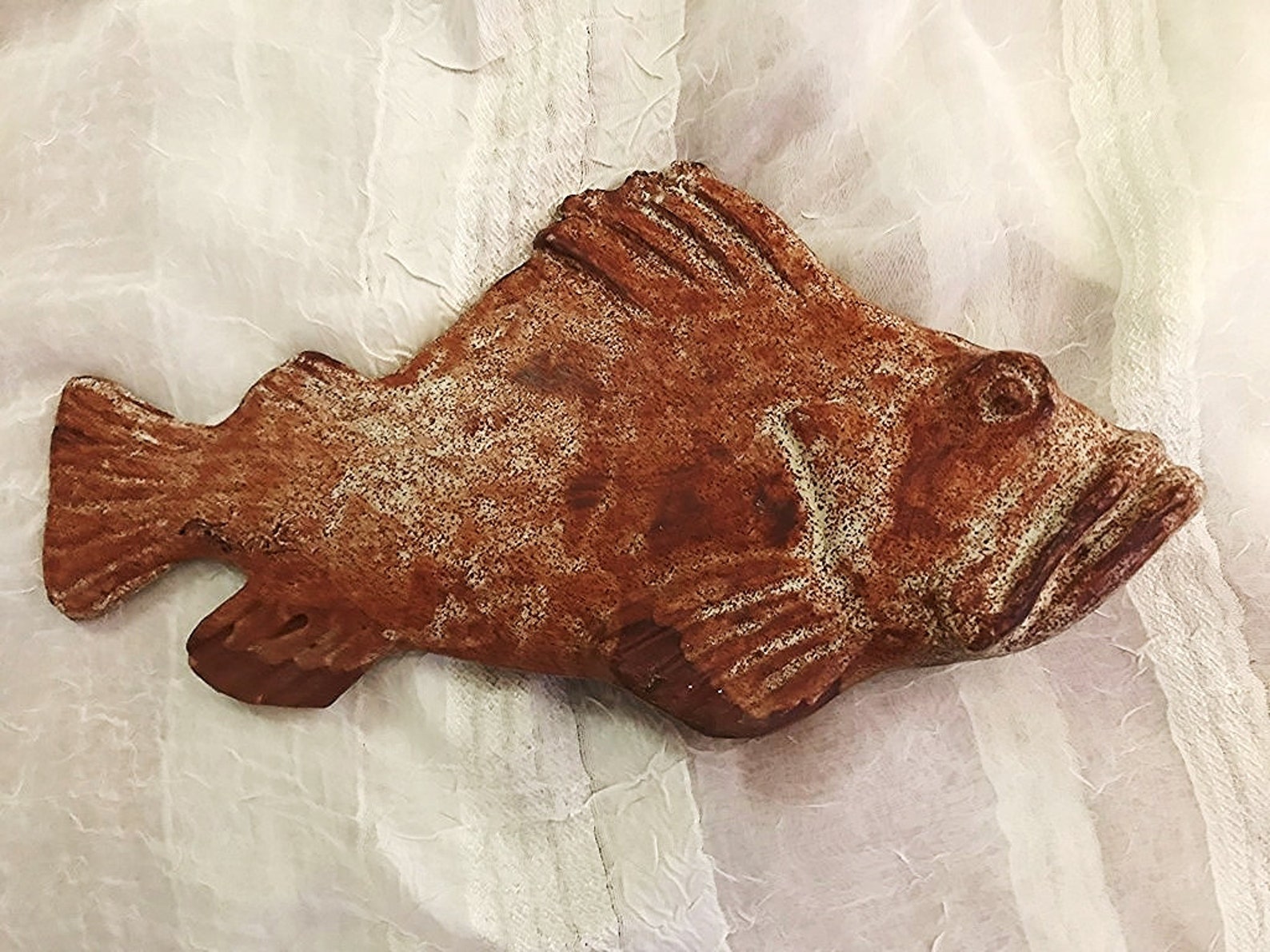 Detailed and Unique Terracotta Fish From Mexico and Signed by Artist - Etsy