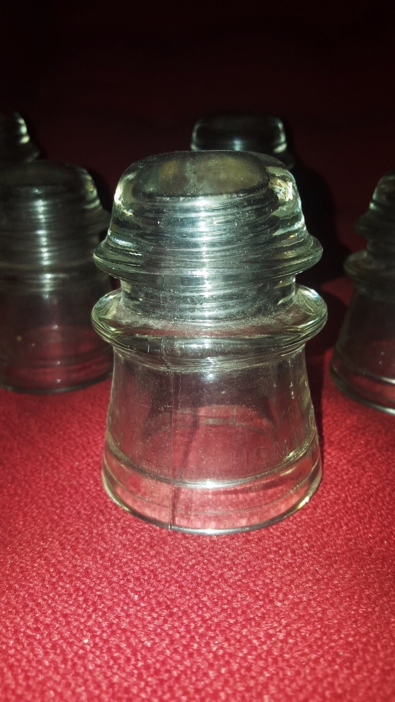 Clear Glass Insulators by Hemingray 16 Made in the USA - Etsy Ireland