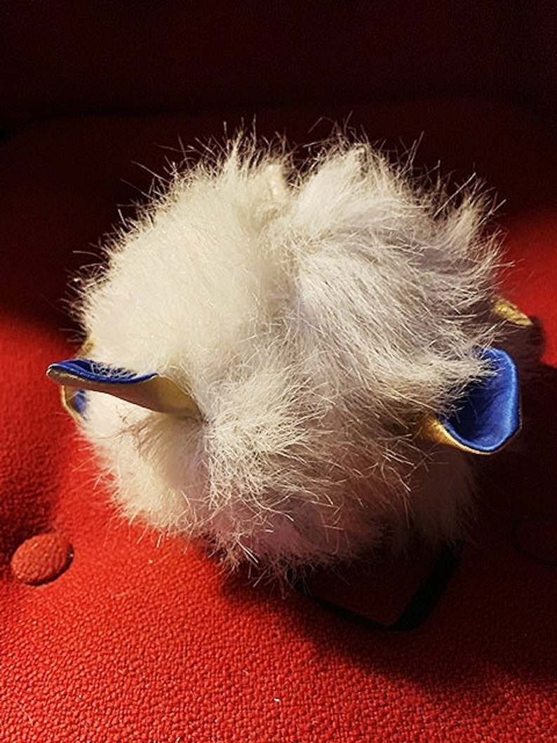 Porcelain Venetian Feline Mask with Faux Fur Wall Decor | Etsy